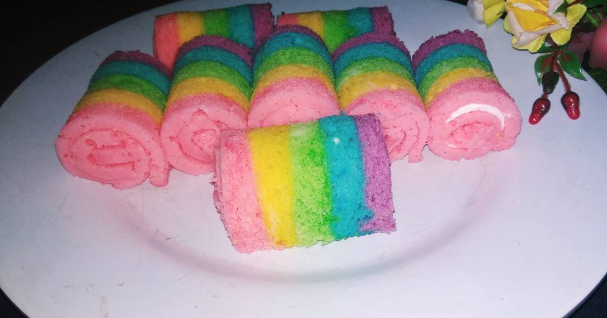 664 resep rainbow gulung enak dan sederhana - Cookpad