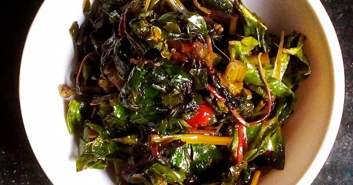 Rishika দ্বারা শাক ভাজা (saag bhaja recipe in bengali) রেসিপি- কুকপ্যাড