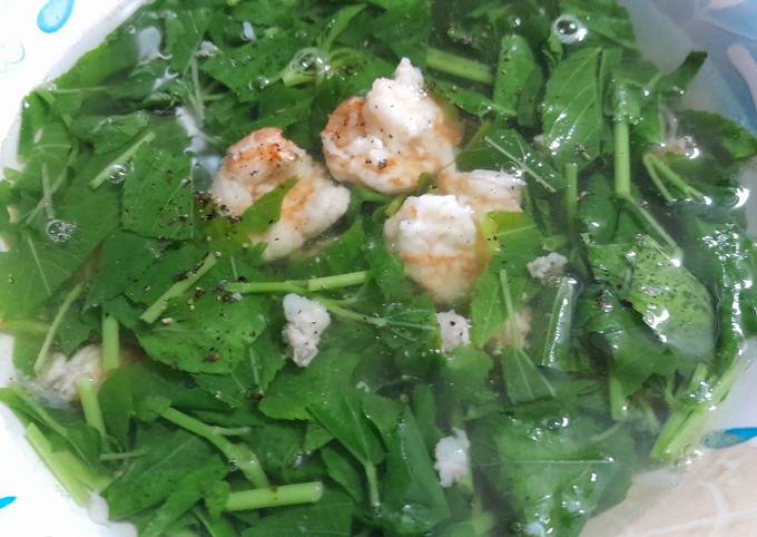 Cách Làm Món Canh rau đay nấu tôm thịt của Annie Vo - Cookpad
