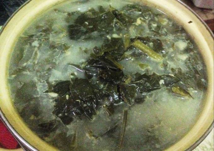Resep Sayur daun lembayung dengan creamer (sayur bobor) oleh ...
