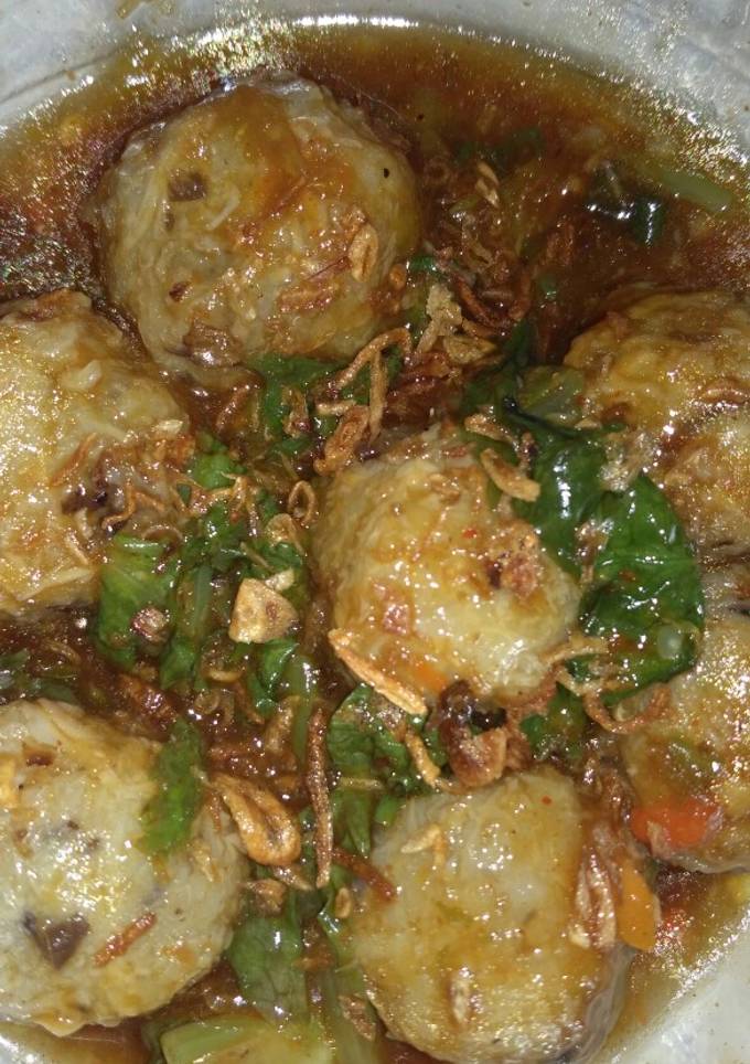 Resep Bakso Jamur Tiram oleh Ajeng Firamitha - Cookpad