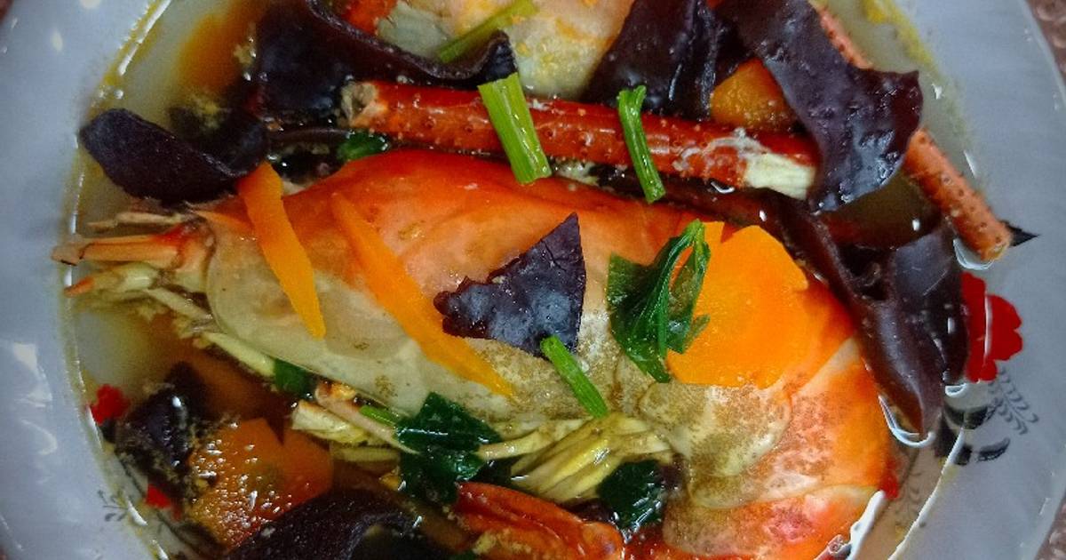 Resep Sup Udang Galah Jamur Kuping oleh Anita Rusvarina - Cookpad