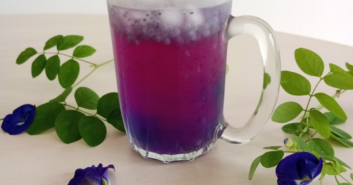 Resep 708) Es Lemon Tea Bunga Telang oleh Irene MN - Cookpad