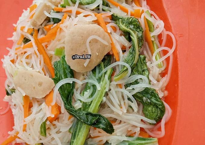 Resep Bihun goreng bakso & sayur oleh Dewi IW - Cookpad