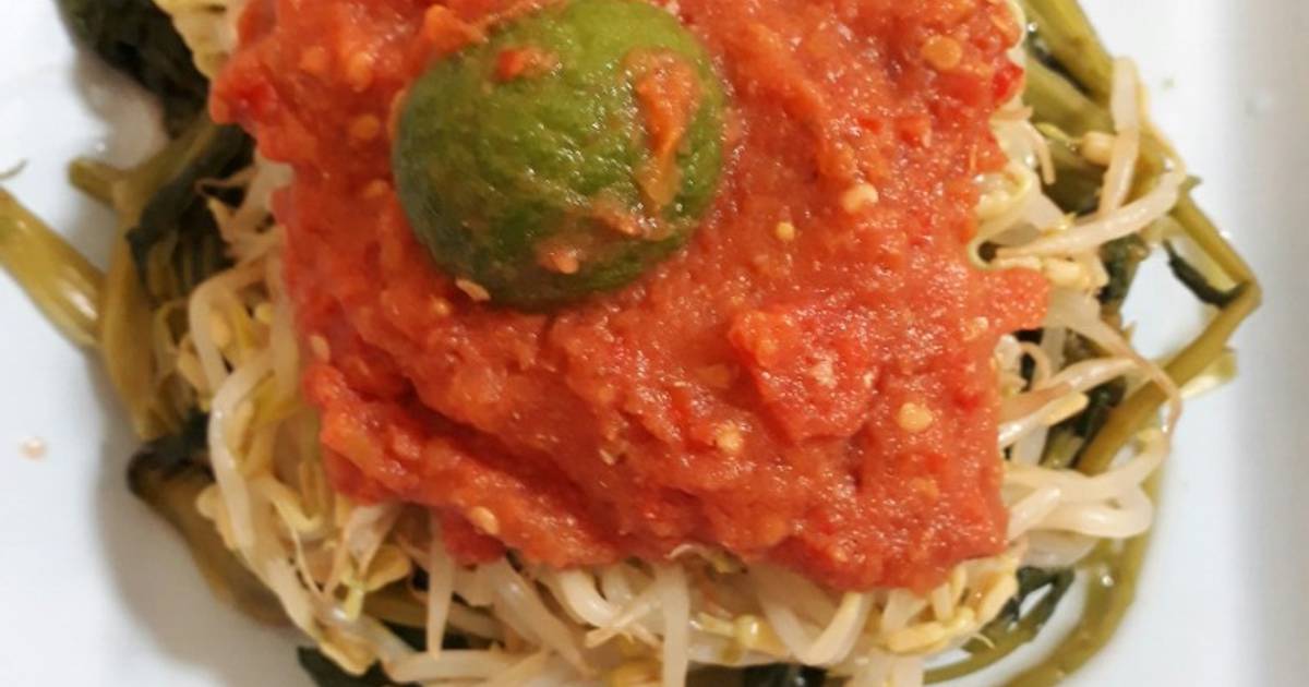 Resep Pelecing kangkung asli lombok oleh Dini Raditt - Cookpad