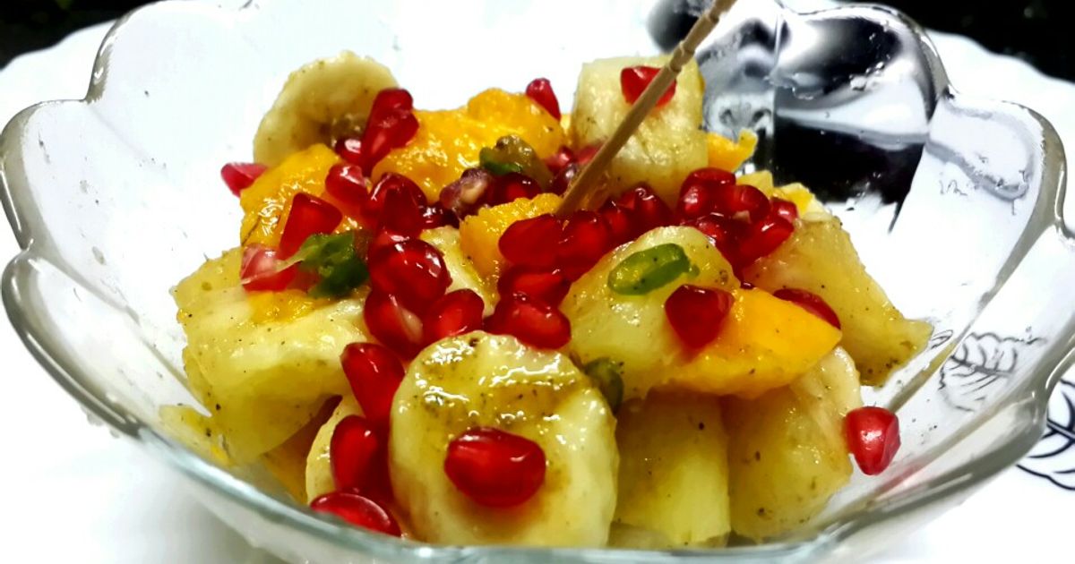 Mixed Fruit Chaat Recipe by Kumkum Chatterjee - Cookpad