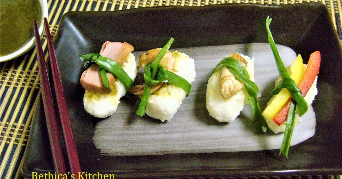 Japanese Nigiri Sushi Recipe by Bethica Das - Cookpad