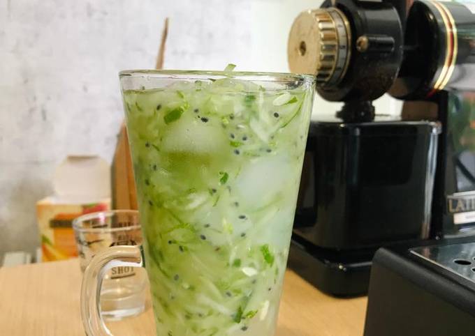 Resep Es timun nata de coco (es kuwut) oleh Yuliyana Alwie - Cookpad