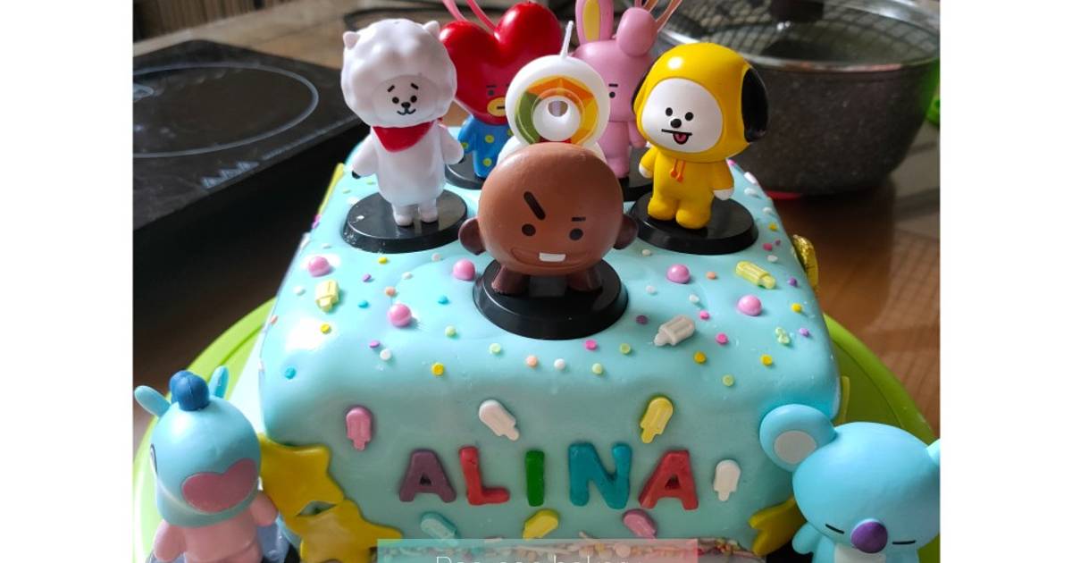 Resep Fondant birthday cake oleh Pao Pao - Cookpad