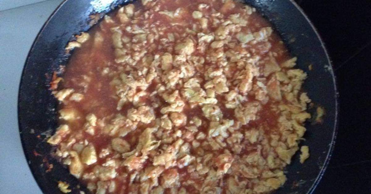 Huevos con salsa roja - 446 recetas caseras- Cookpad