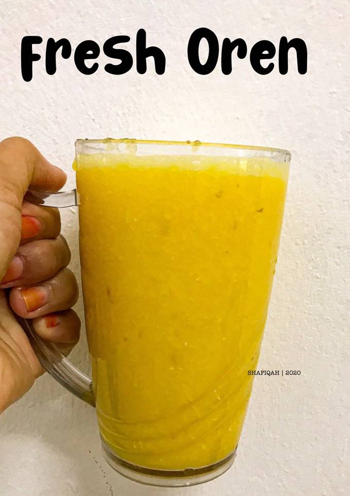 Resipi Fresh oren oleh Puuan Nurshanabi Muhaimin - Cookpad