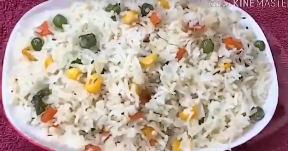 Jugnu Ganatra Sonpal દ્વારા રેસીપી સફેદ પુલાવ (White Pulao Recipe in ...