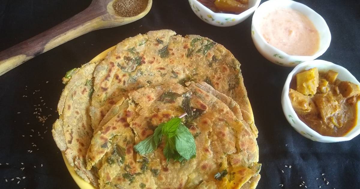 Mint laccha paratha Recipe by Mukti Sahay - Cookpad