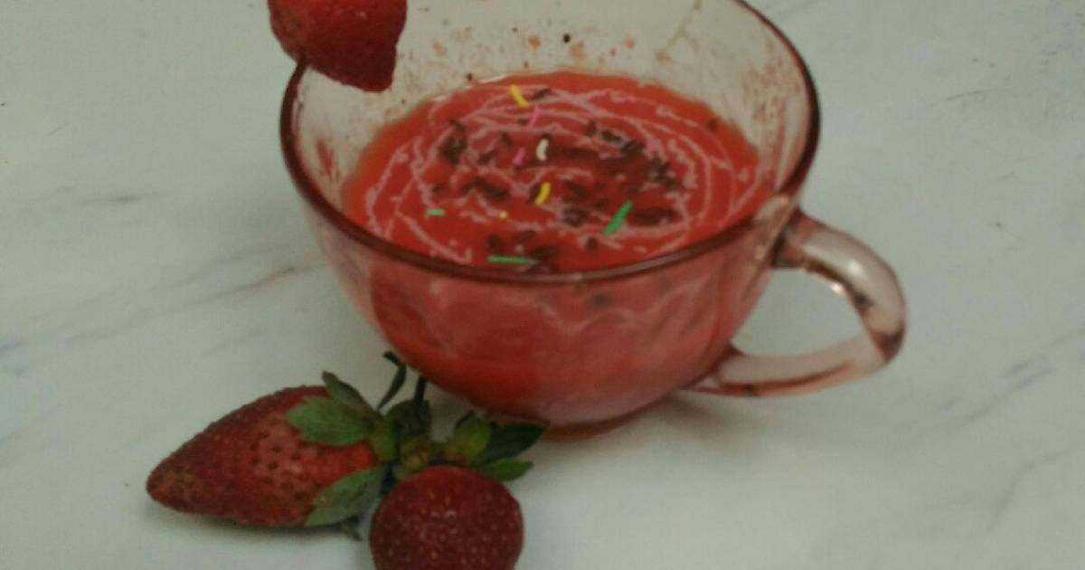 Resep Creamy Stoberi Mango juice oleh akasyah - Cookpad