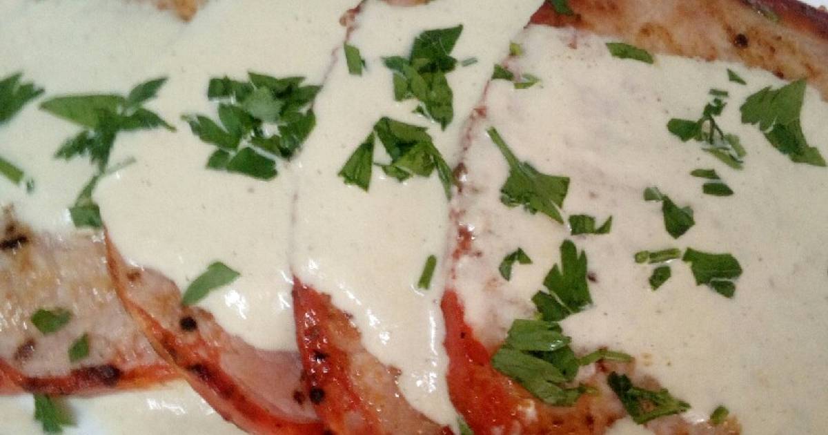 Carne adobada con salsa de cebolla Receta de Eva Leal- Cookpad