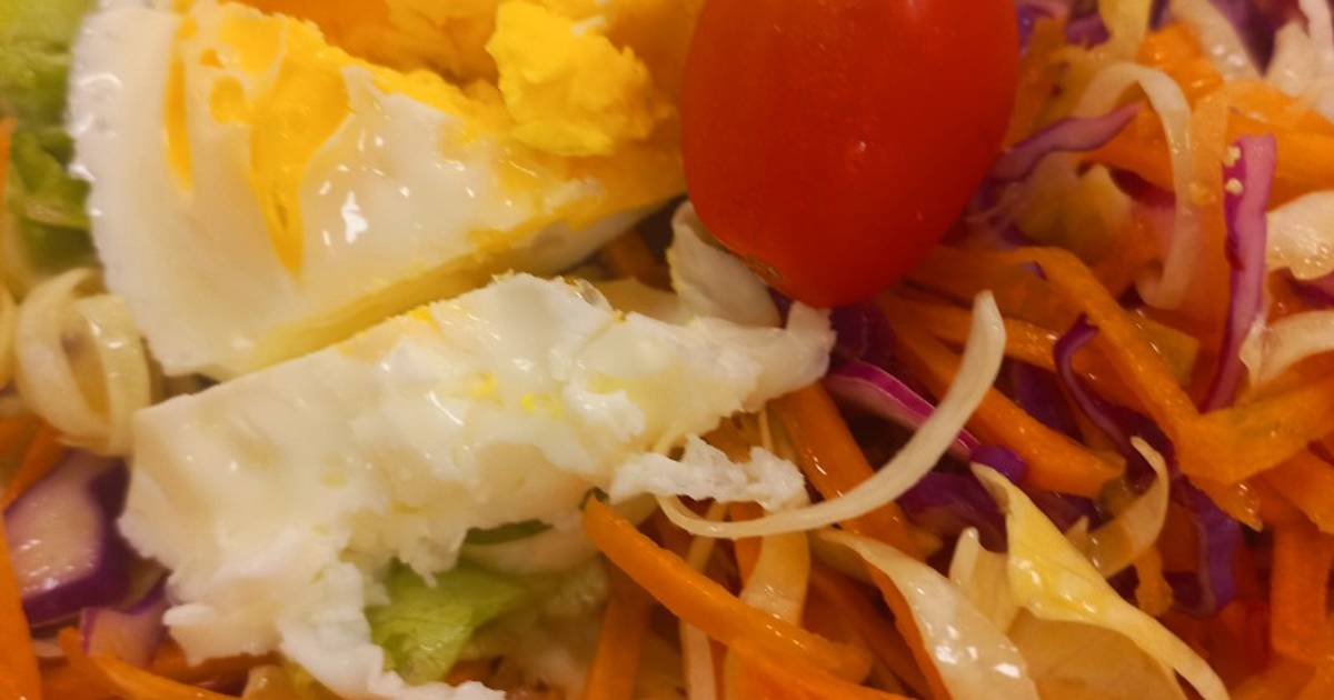 Ensalada de repollo y huevo - 33 recetas caseras- Cookpad