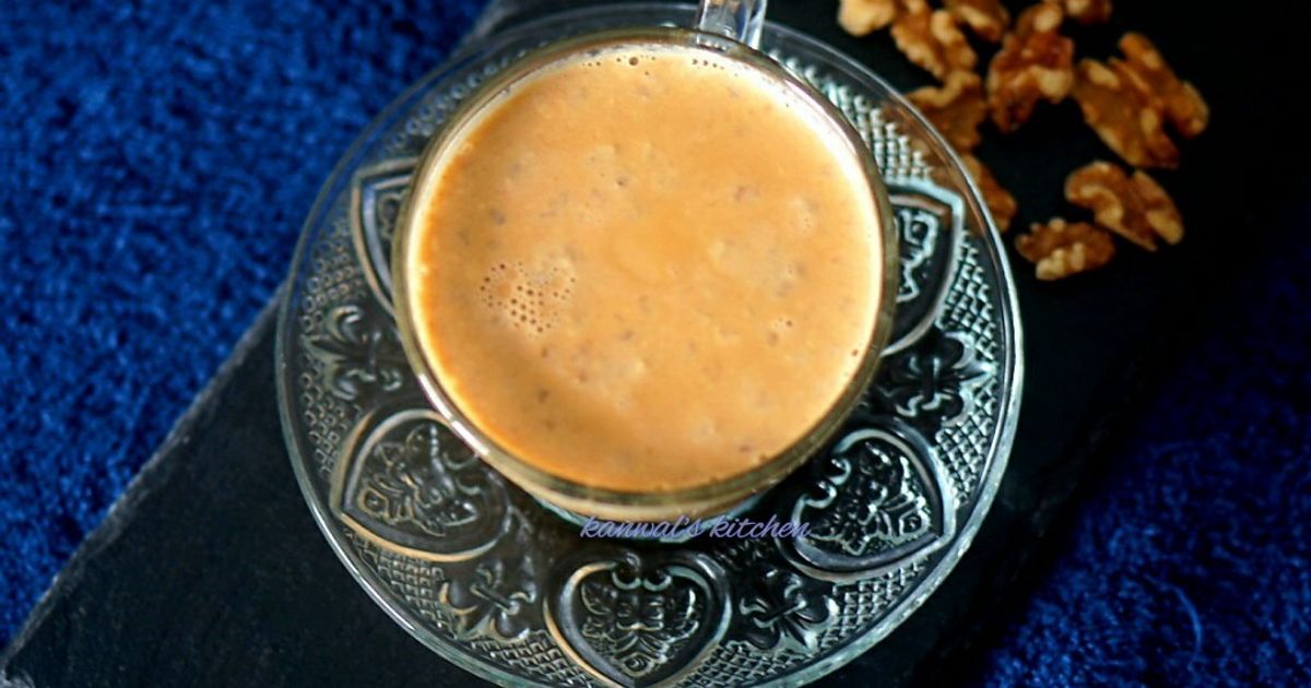 Walnut Tea (Baltistan Traditional Recipe) Recipe by Kanwaljeet Chhabra ...