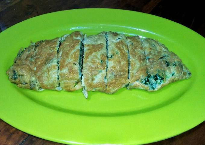 Resep Telur Dadar Gulung Bayam oleh Dwi Handini - Cookpad