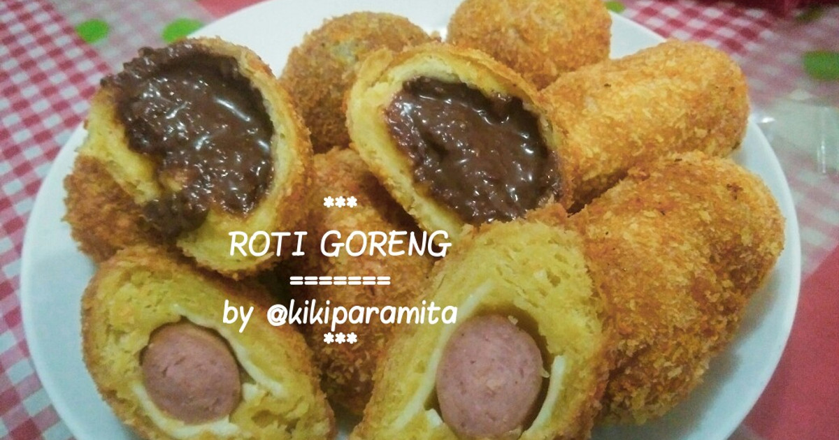 Resep Roti Goreng Sosis Dan Coklat Lumer oleh Kiki Paramita - Cookpad