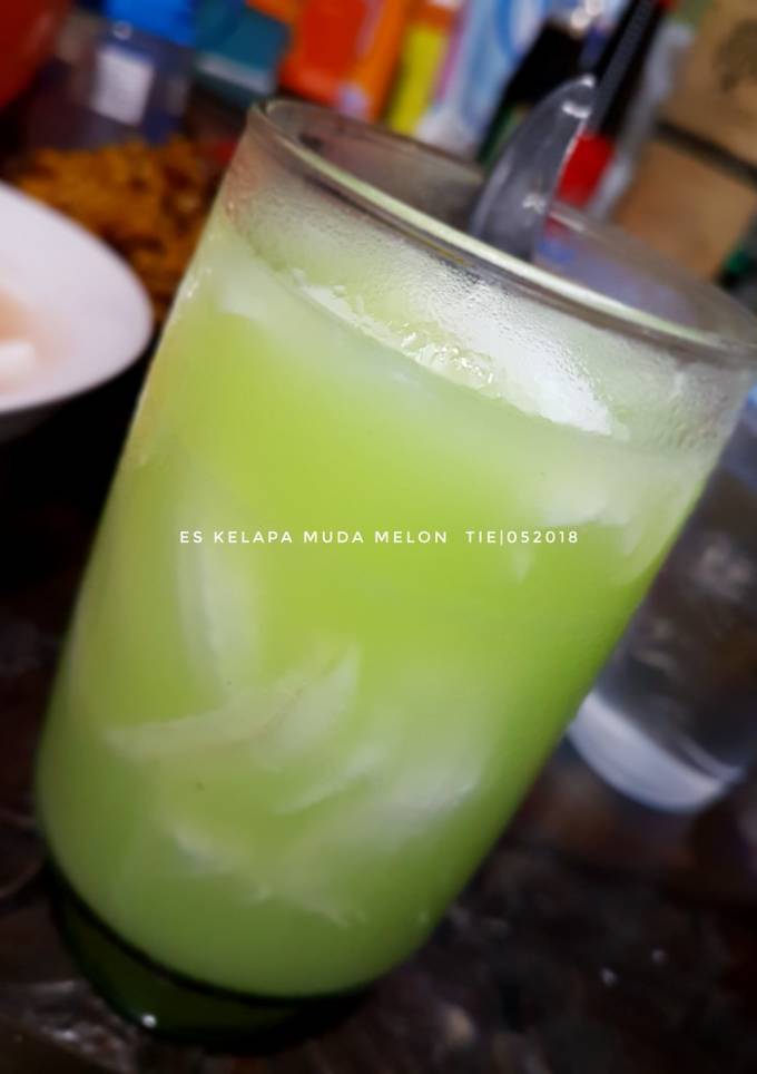 Resep #16 es kelapa muda rasa melon #BikinRamadanBerkesan oleh puti ...