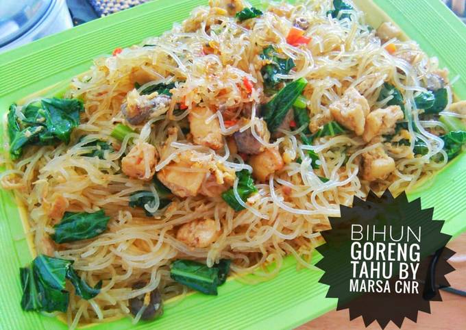 Resep Bihun goreng Tahu oleh sari olii - Cookpad