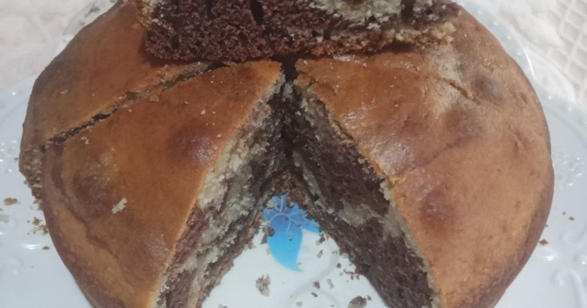 Lemon Zebra Cake Recipe by Keisha🥀🌼 - Cookpad