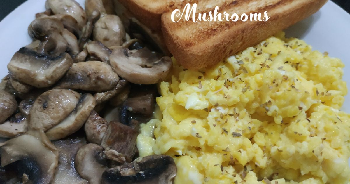 Resep mushroom scramble egg rumahan enak dan mudah - Cookpad