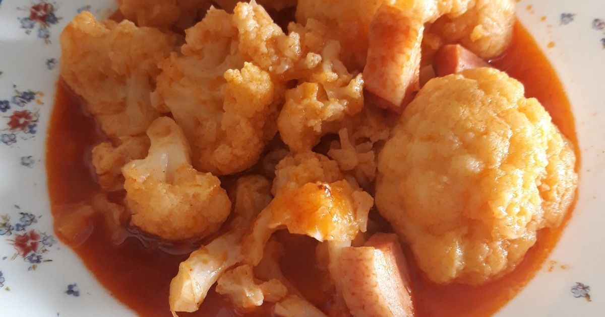 Coliflor Guisada En Olla Gm Receta de Isa Garcia.