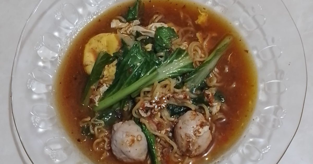 Resep Mie Kuah Lada Hitam oleh Ani Brilian - Cookpad