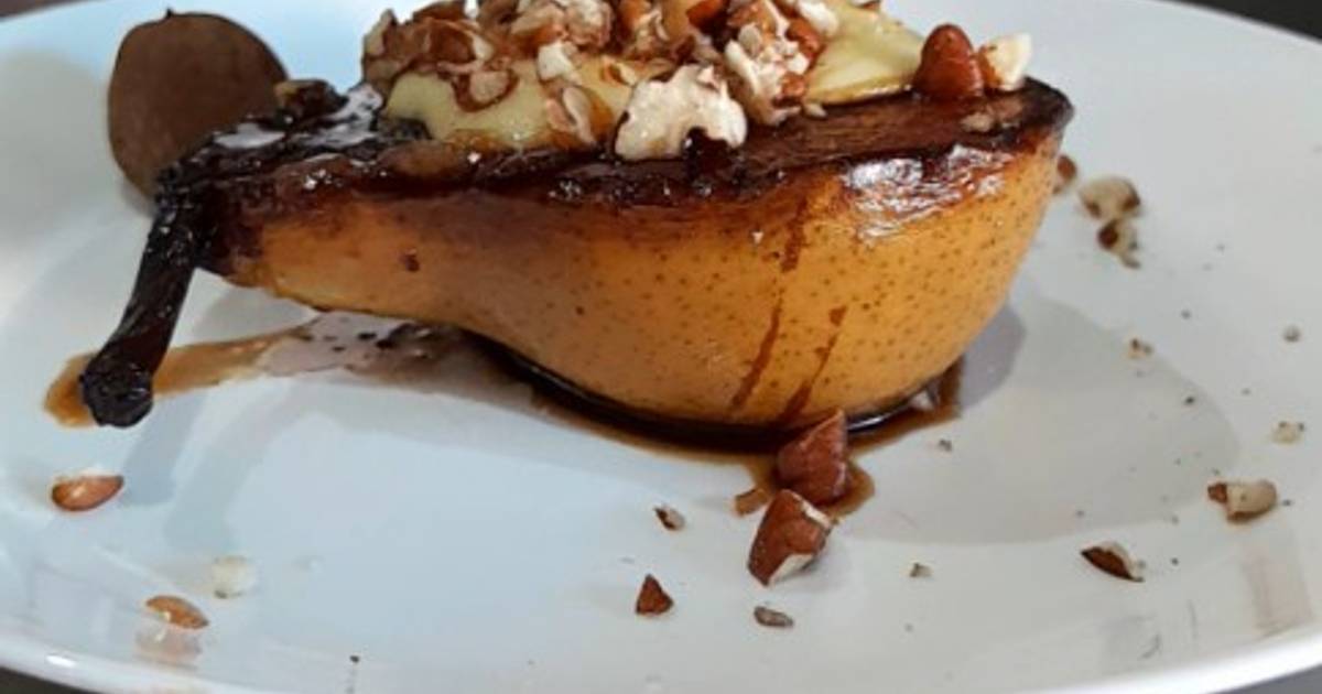 Postre de pera Receta de Esteban Alba- Cookpad