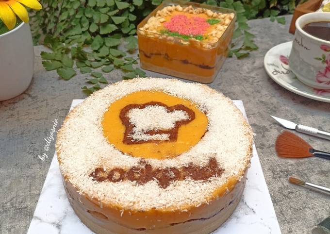 Resep Bubur Sumsum Lamisu Cake (Labu Kuning Tiramisu) less Sugar #464 ...