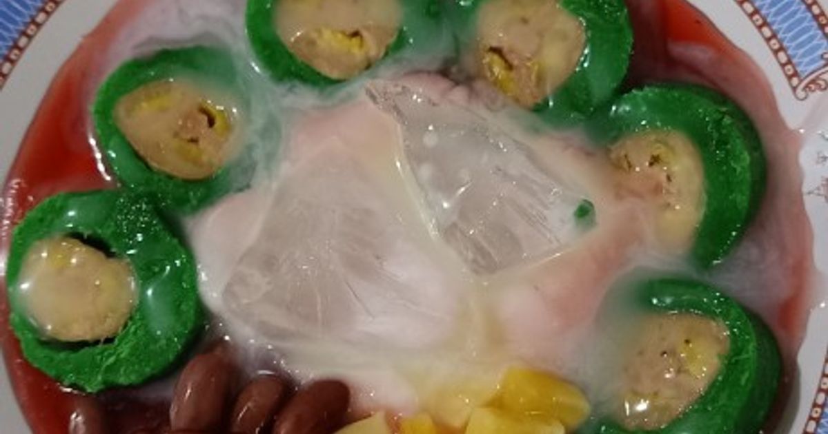 Resep pisang ijo kacang merah rumahan enak dan mudah - Cookpad