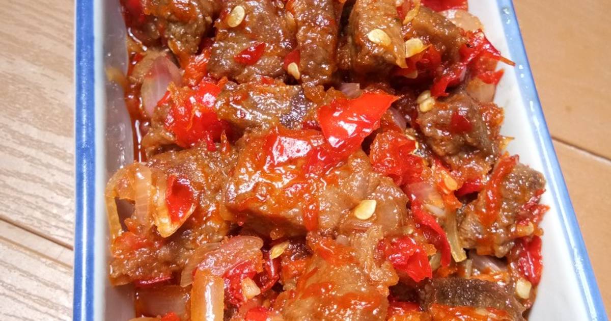 Resep Balado Daging Brambang ️ oleh Mommy D - Cookpad