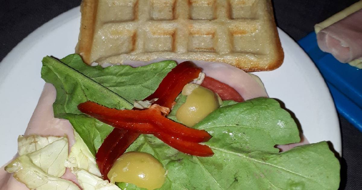 Waffles salados - 27 recetas caseras- Cookpad