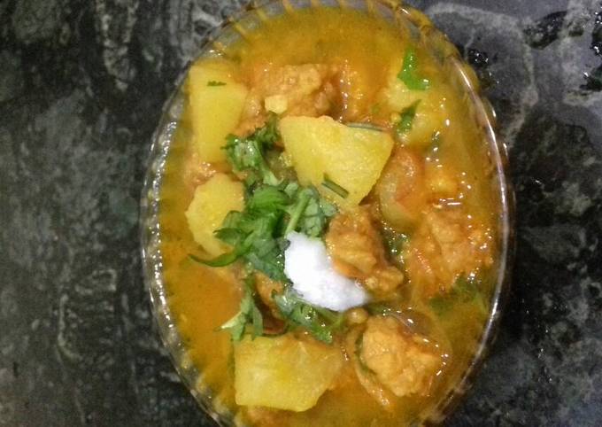 Moong dal badi or aloo ki sabji Recipe by Usha Varshney - Cookpad
