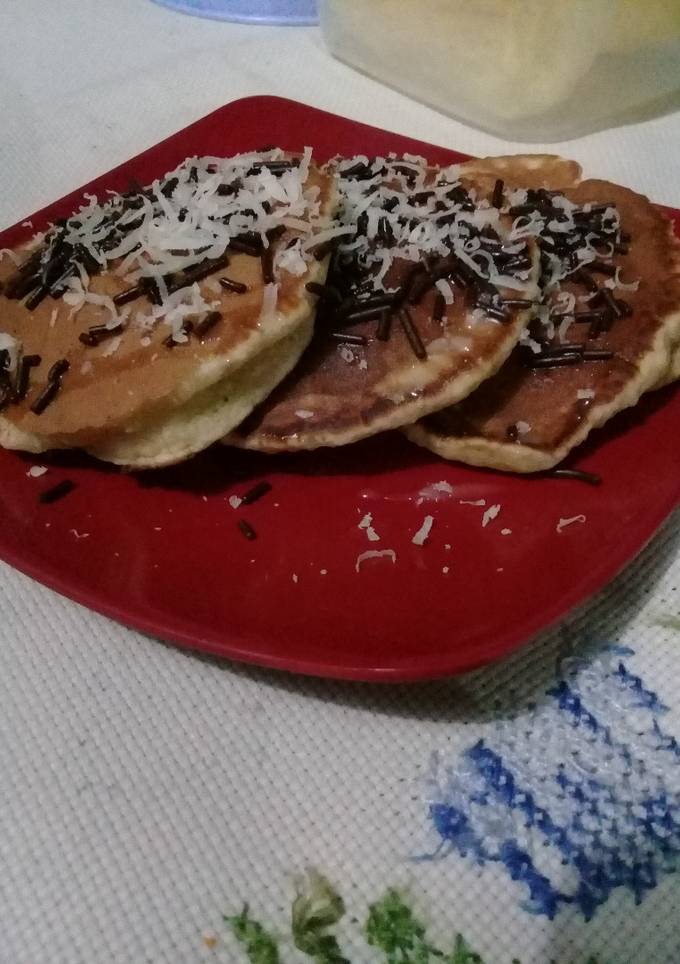 Resep Pancake Pisang Raja Simple oleh lina NH - Cookpad