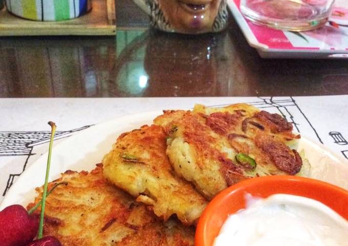 Cheese potato rosti Recipe by Medha Devdas - Cookpad