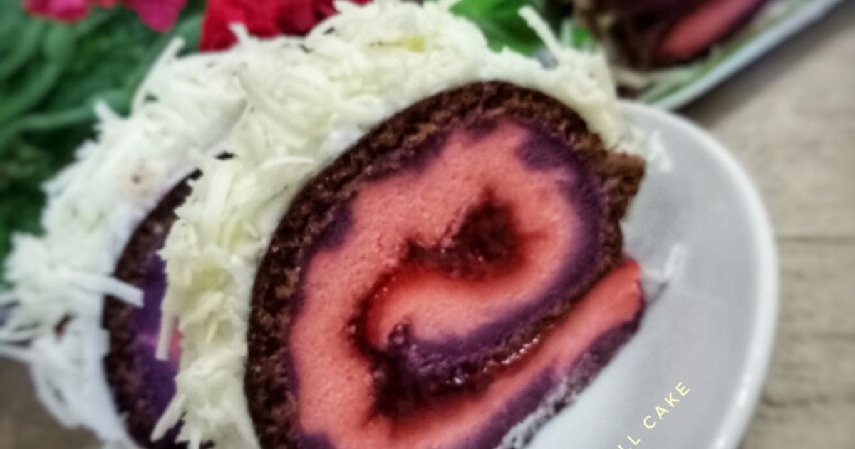 Resep Hurricane Swiss Roll Cake oleh rizka - Cookpad