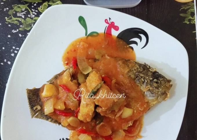 Resep Gurami fillet saus padang oleh Rita Merna - Cookpad