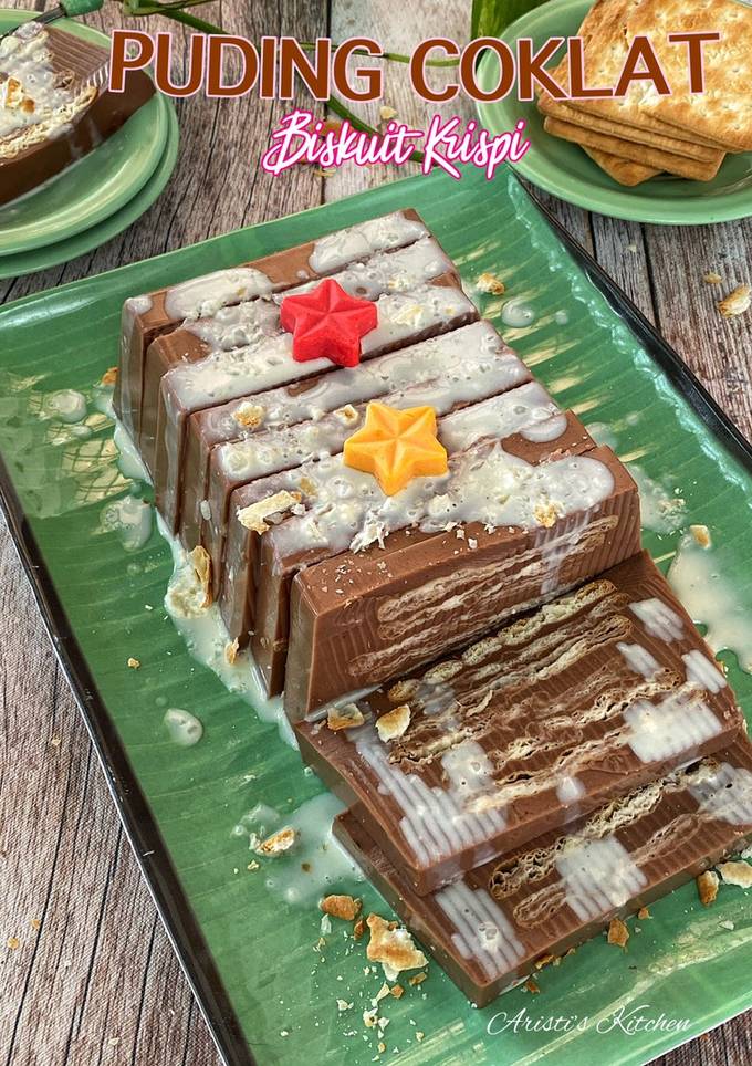 Resep Puding Coklat Biskuit Krispi oleh Pratiwi Pramuharsih - Cookpad