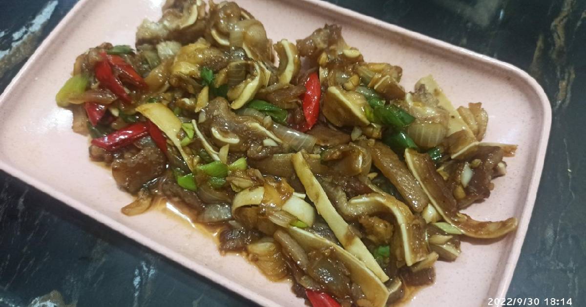 Resep 42. Oseng Kuping Babi oleh Ocindy - Cookpad