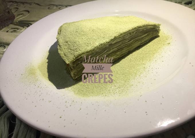 Resep Matcha Mille Crepes oleh icha khairunnisa - Cookpad
