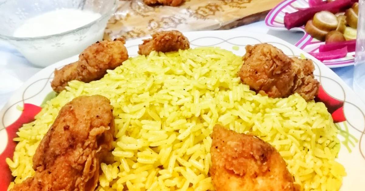 طريقة عمل ارز اصفر مع دجاج - 854 وصفة سهلة وسريعة - كوكباد
