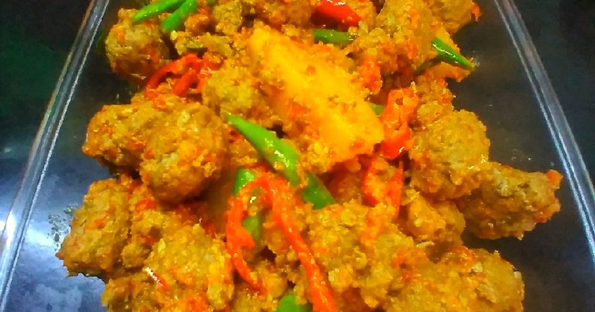 Resep Sambel Goreng Kreni/Bola Bola Daging oleh Syally - Cookpad