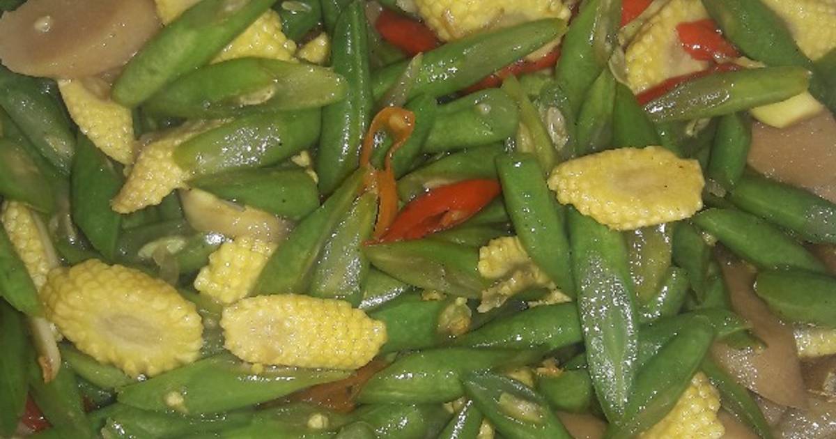 Resep Cah tiram buncis,putren&sosis oleh Iis Rowi - Cookpad