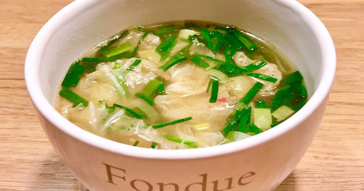 🌱 Napa Cabbage And Garlic Chive Soup (Vegan) Recipe By Dory
