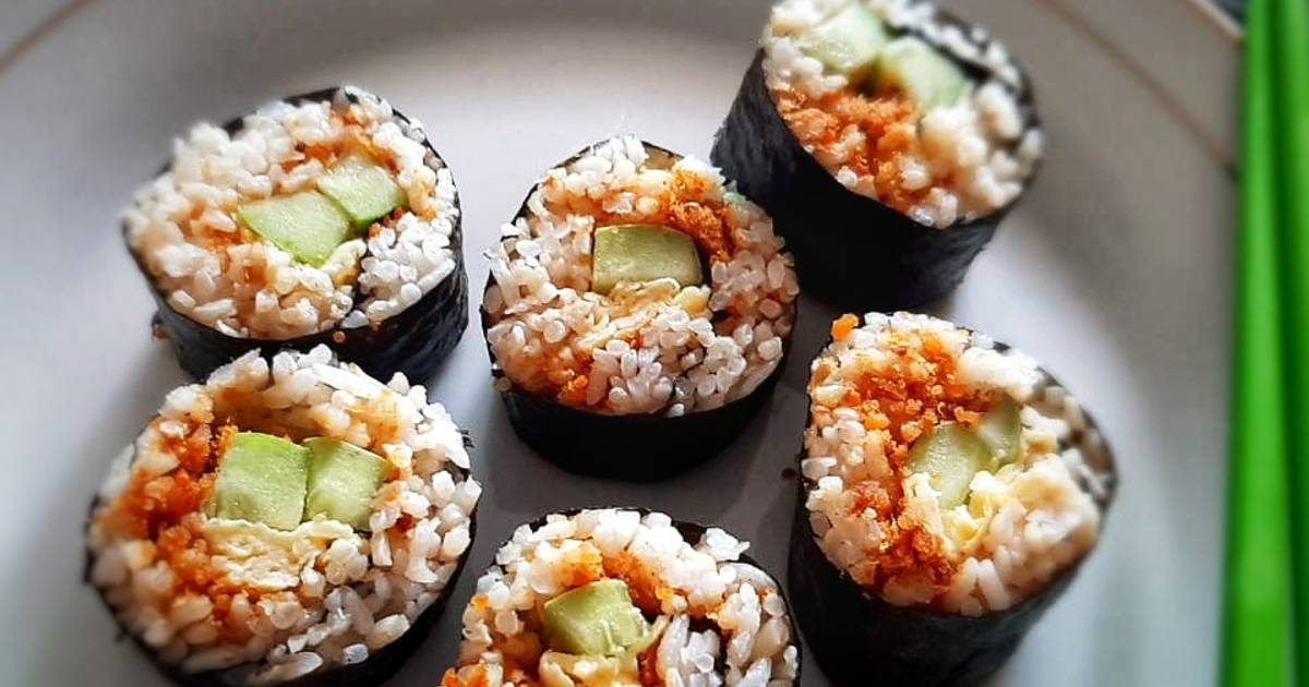 31 resep kimbab telur abon enak dan mudah - Cookpad