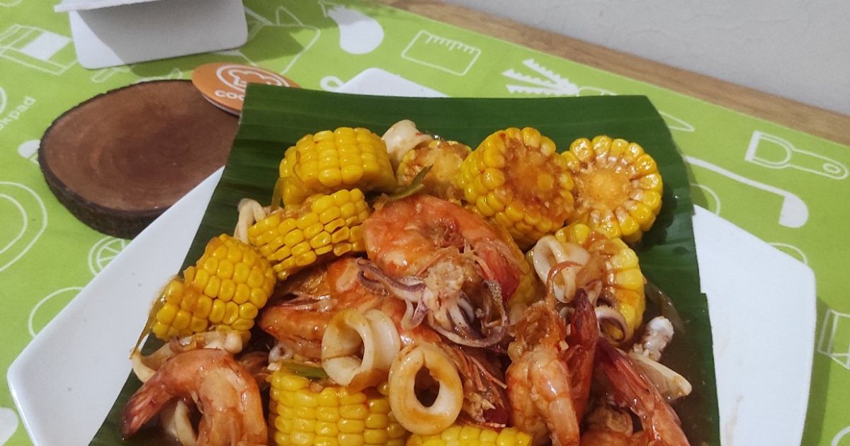 Resep seafood tumpah rumahan enak dan mudah - Cookpad