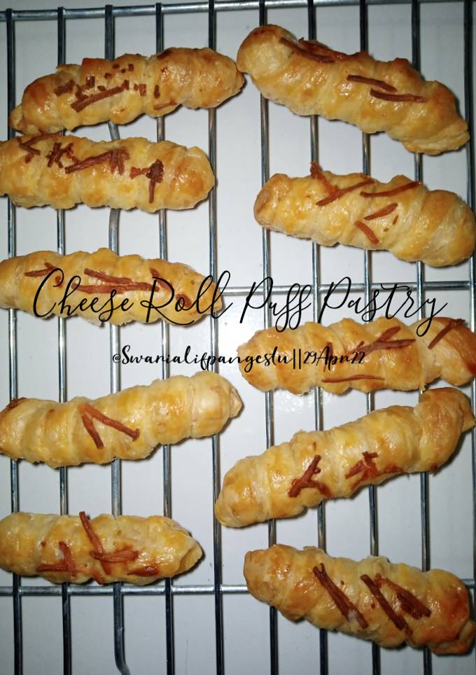 Resep Cheese Roll Puff Pastry oleh Swari Alif Pangestu - Cookpad