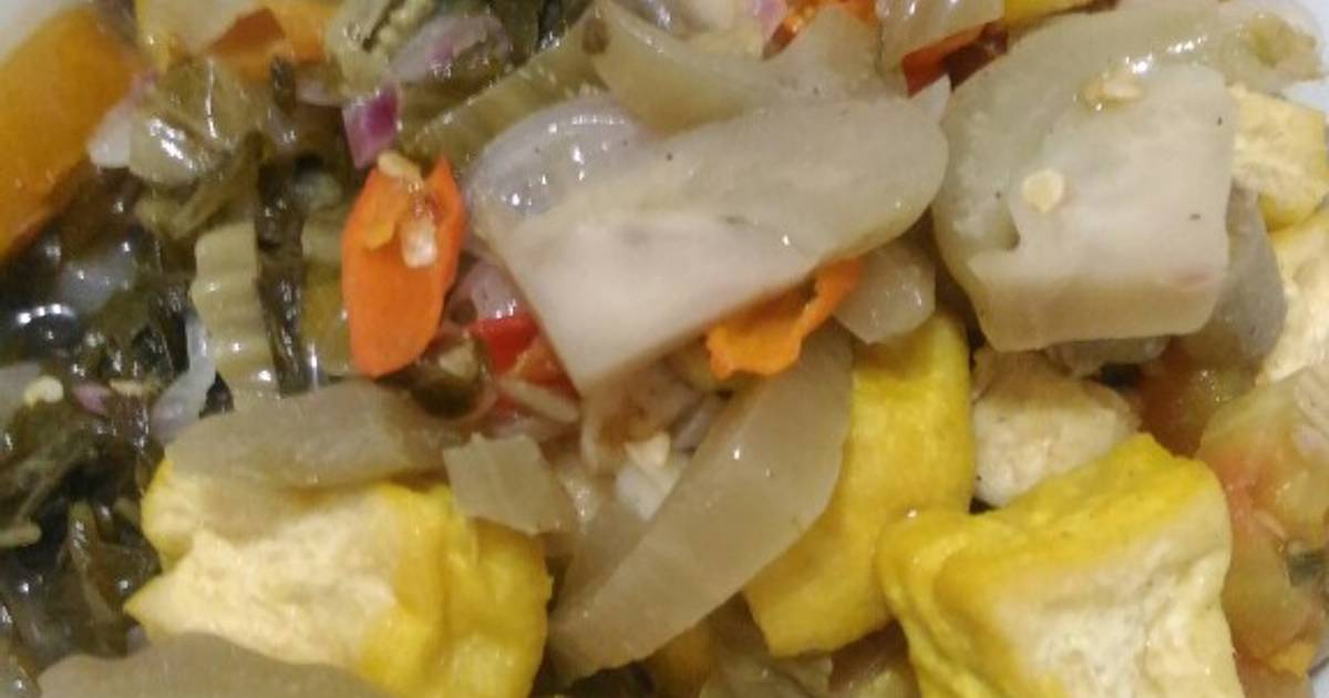 50 resep sawi asin tahu kuning enak dan mudah - Cookpad